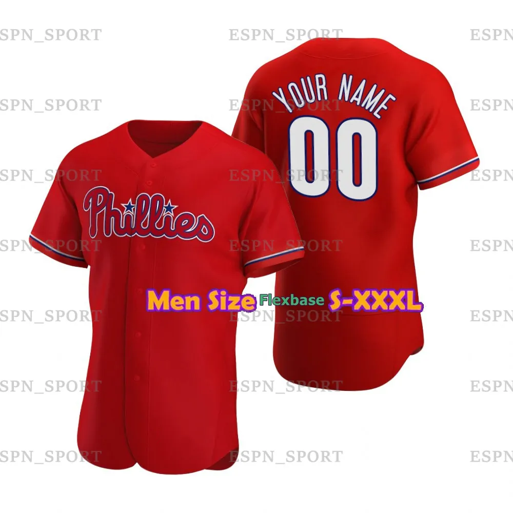 City Connect Phillies Baseball Shirt Featuring Bryce Harper #3, Trea ...