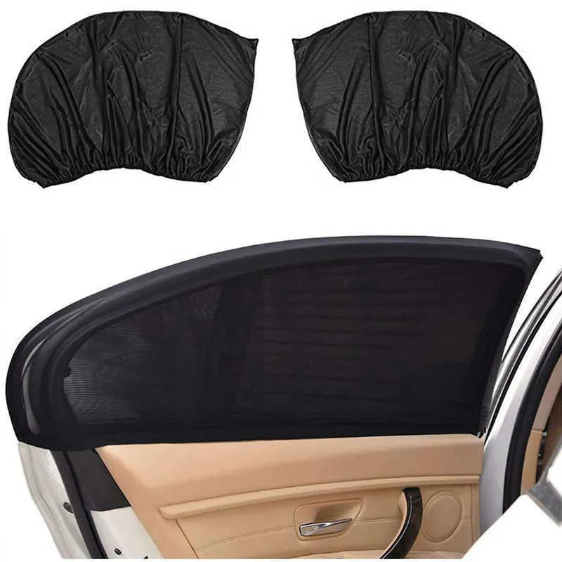 2-Pack Magnetic Car Mosquito Nets - Rear Window UV Protection Sun Shade ...