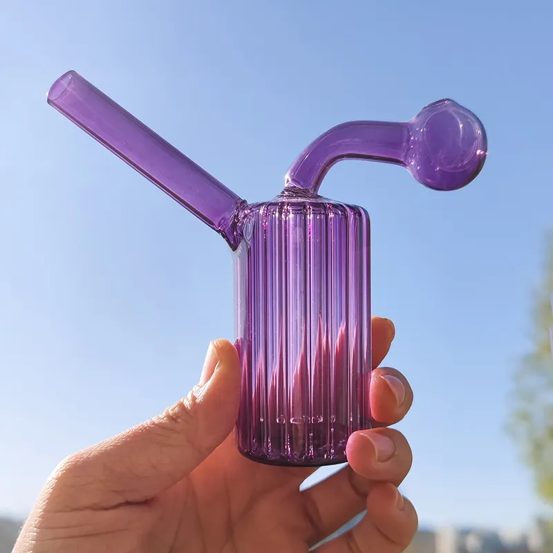 Quemador De Aceite Bubbler Fumar Pipas De Vidrio Bong De Agua Dab Rig ...