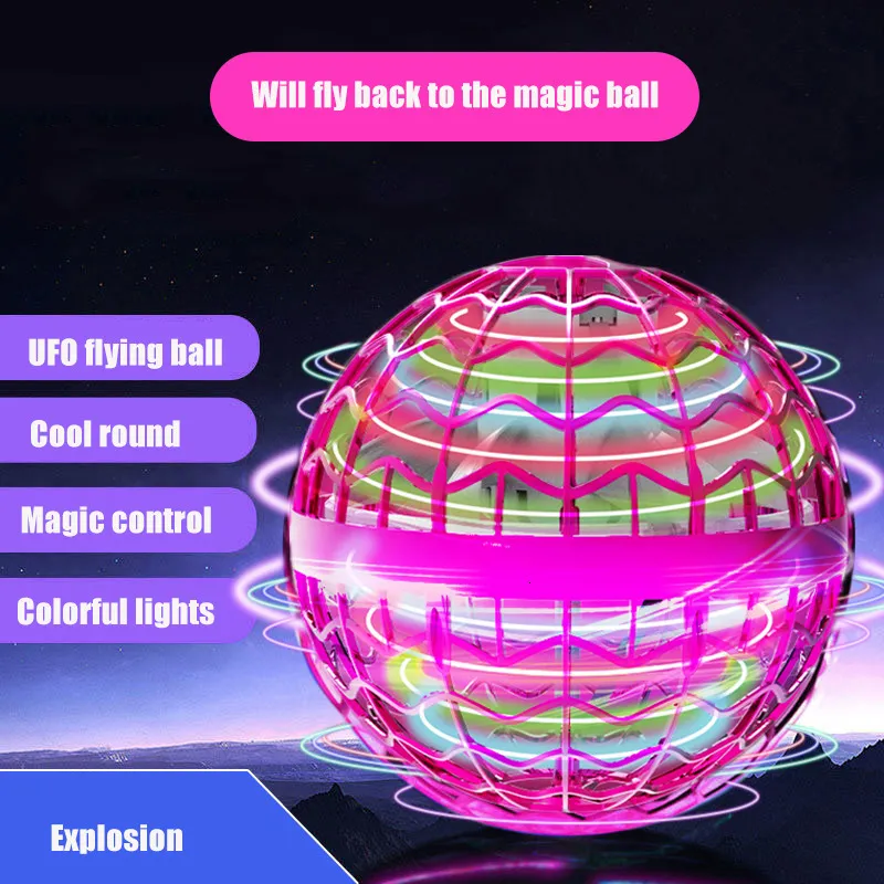 LED Flying Spinner Ball - Rechargeable RC Flying Toys for Kids & Adults ...