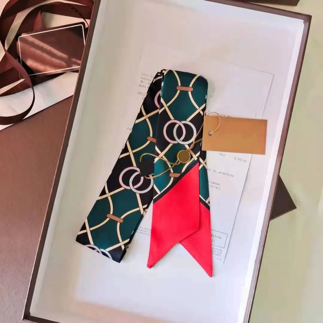 Luxury Designer Small Silk Neck Scarves With Alphabet Print 20 Styles ...