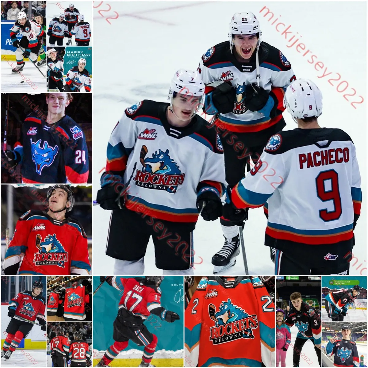 Mejor Precio En A Granel Custom Kelowna Rockets Jersey: Babcock, Boyko ...