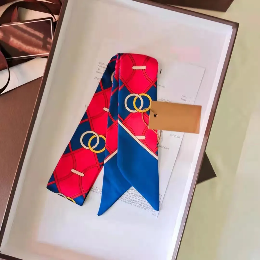 Luxury Designer Small Silk Neck Scarves With Alphabet Print 20 Styles ...