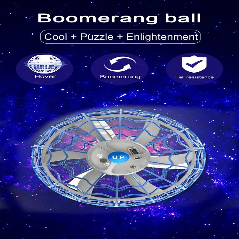 LED Flying Spinner Ball - Rechargeable RC Flying Toys for Kids & Adults ...