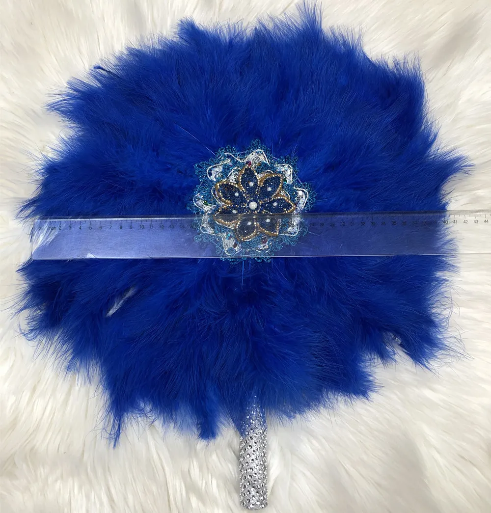 Elegant Feather Hand Fan: Decorative Accessory for Dance, Weddings ...