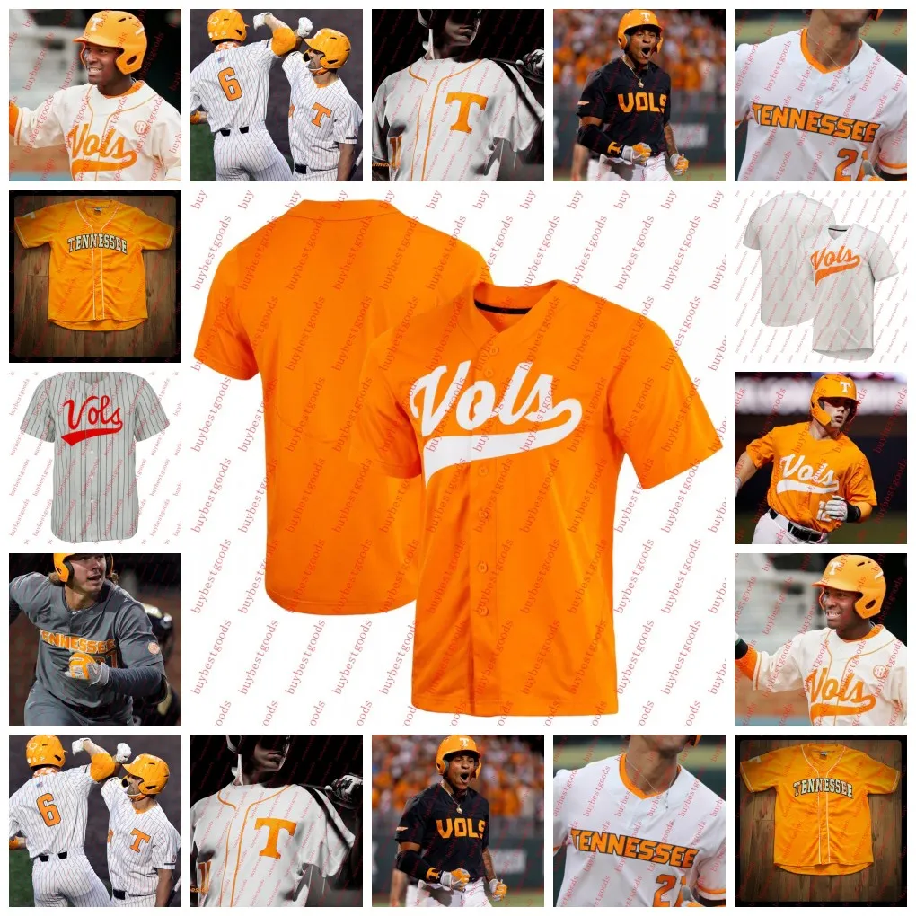 Custom NCAA Tennessee Volunteers Baseball Jersey Mark... From ...