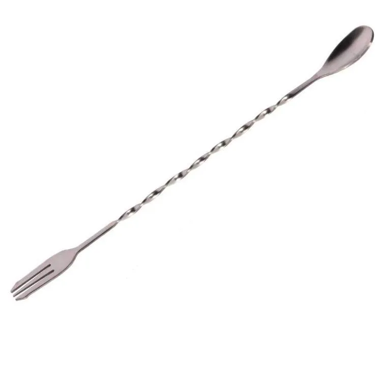 Stainless Steel Spiral Long Bar Spoons 26CM, Two Head, Ideal For ...