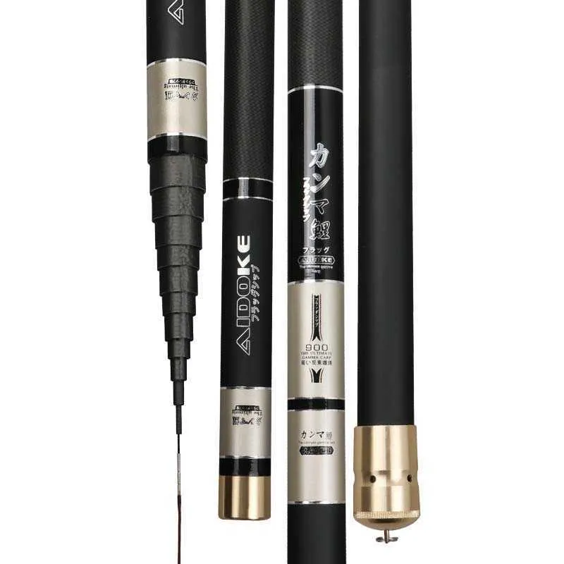 Premium Carbon Fiber Fishing Rods - 8M to 13M Telescopic Carp Feeder ...