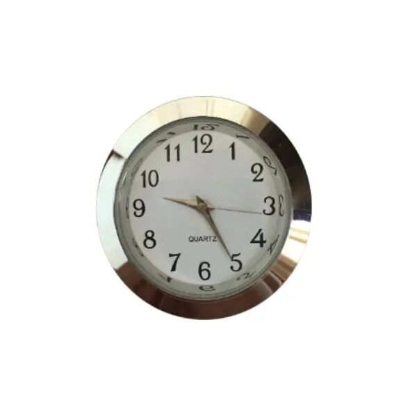 37mm Insert Clock - 1 7/16 Inch Chrome Bezel, Mini Clock Fit Up, Arabic ...