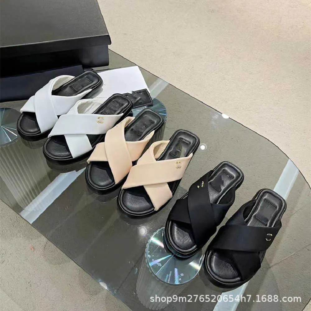 Sweet Series Printed Casual Fashion Catwalk Slippers With Thick Sole ...