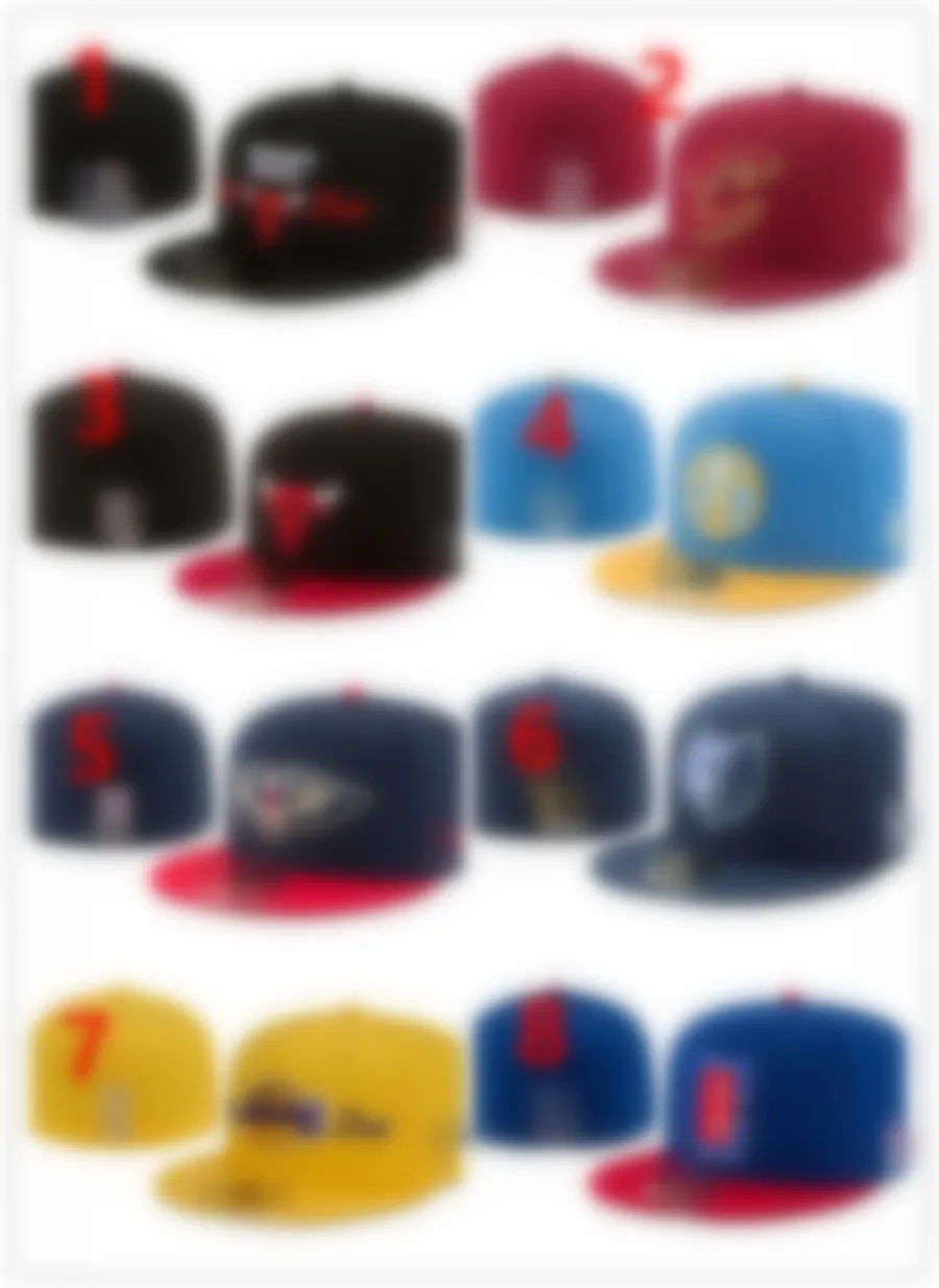 2023 Fashion Foot Ball Fitted Fitted Baseball Hats Full Closed Design ...