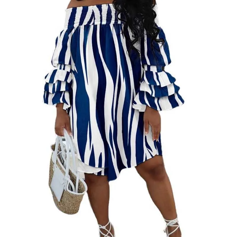 Plus Size 3xl 4xl Casual Designer Women Clothing Dresses High Quality ...