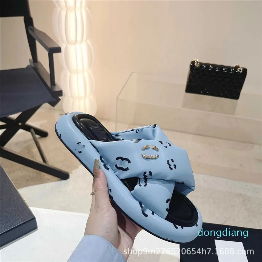 Sweet Series Printed Casual Fashion Catwalk Slippers With Thick Sole ...