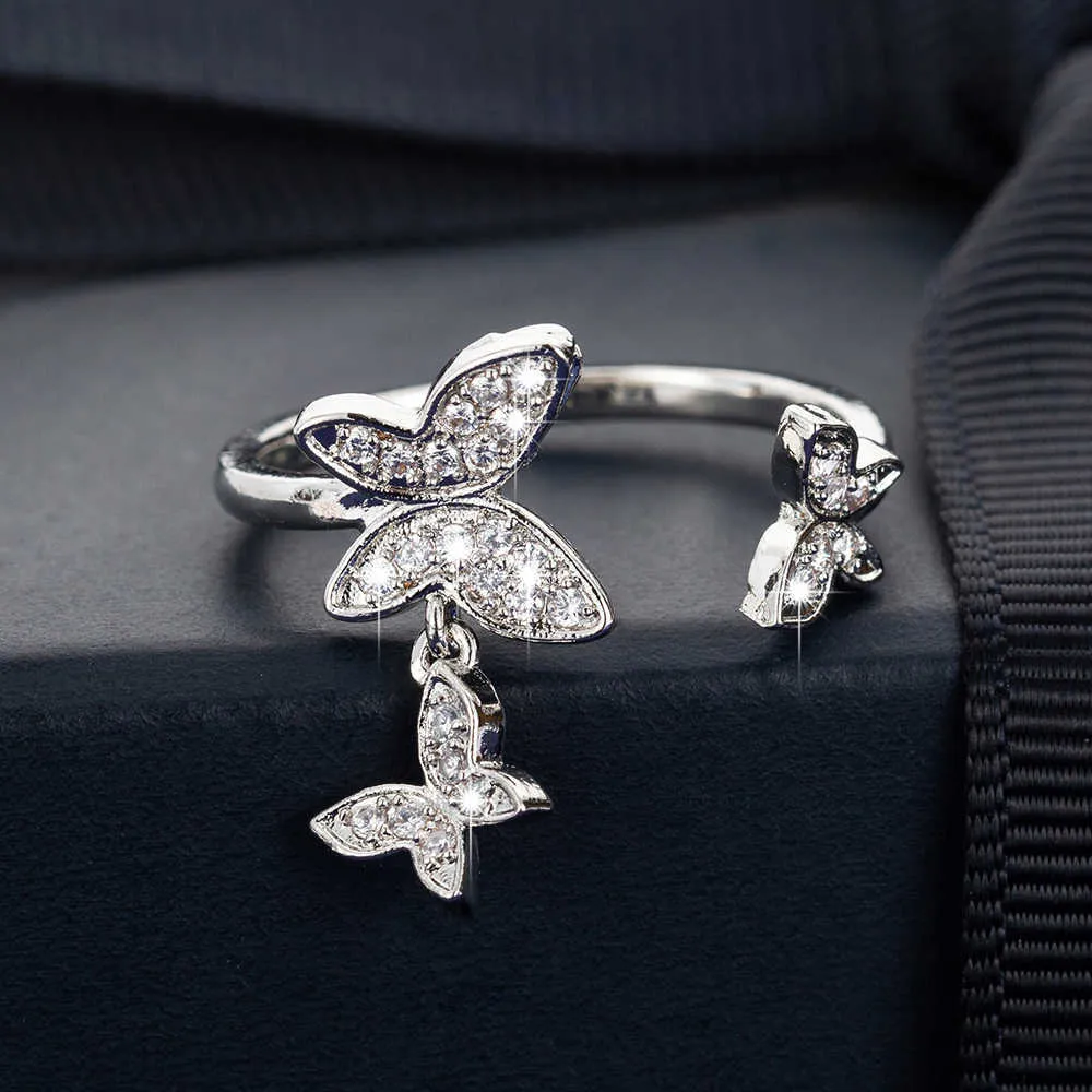 Band Rings New Design Resizable Rings for Women, Butterfly Romantic ...