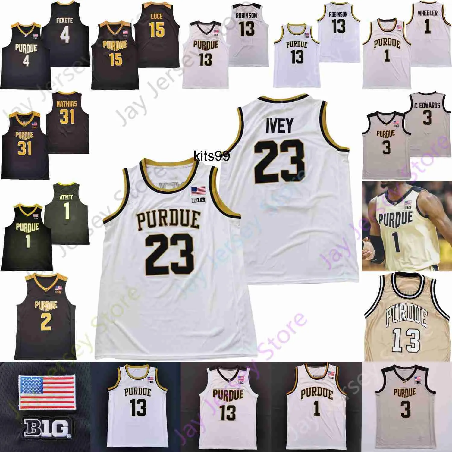 Purdue Boilermakers Basketball Jersey - Eric Hunter Jr., Trevion ...