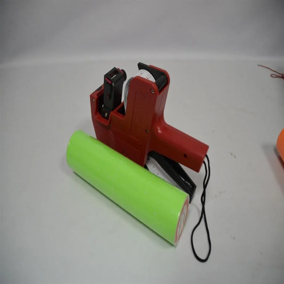 MX-5500 Price Tag Gun Kit: 8-Digit Labeler, 5000 Green Labels, Ink ...