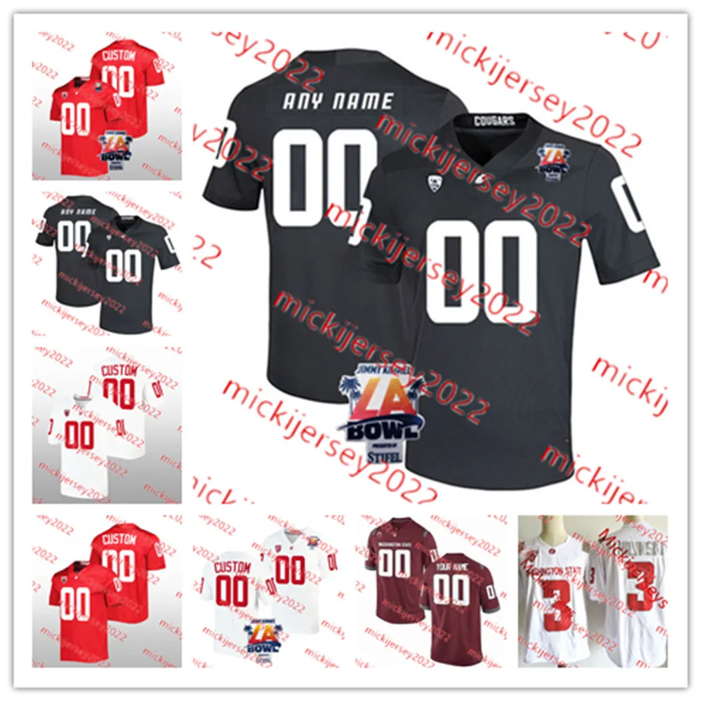Custom Stitched WSU Football Jersey: Jaxon Potter, Tony Carter, Brock ...