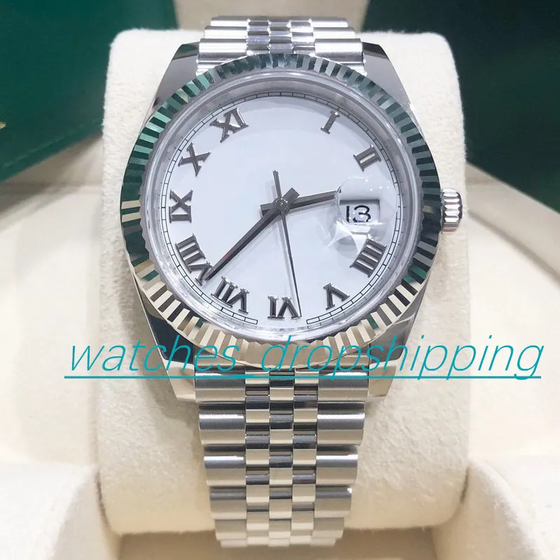 Men's 41mm Classic Automatic Mechanical Silver Watch... From Watches ...