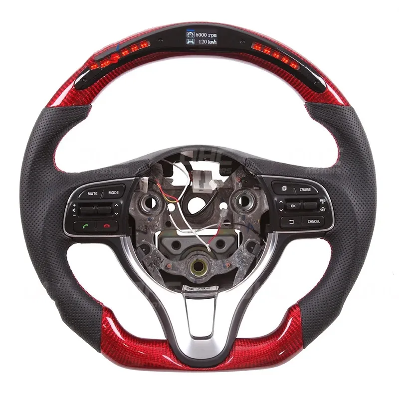 Custom Racing Steering Wheel With LED Display, Premium Carbon Fiber For ...