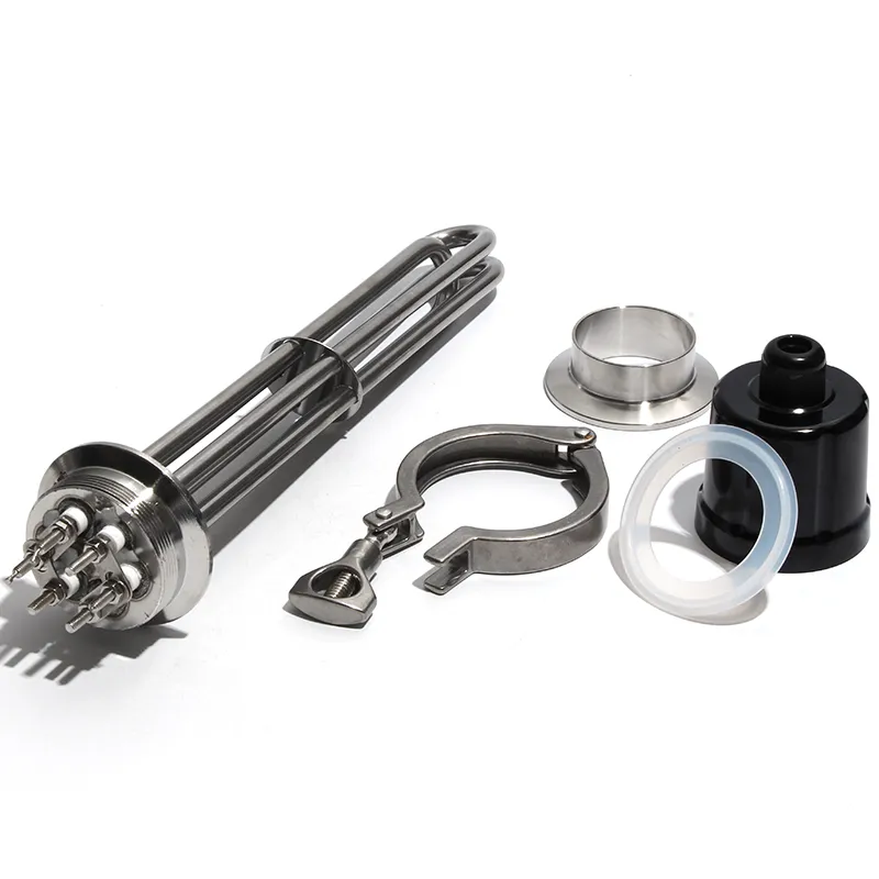 Tri Clamp Immersion Water Heater: 220/380V, 304SS, 3/6/9/12KW, Spare ...