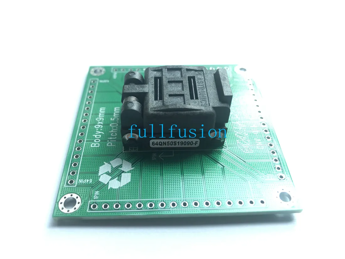 QFN64 Para Sumergir El Adaptador Para La Prueba IC Y La Quema, Tono De 0.5 Mm, Tamaño Del ...