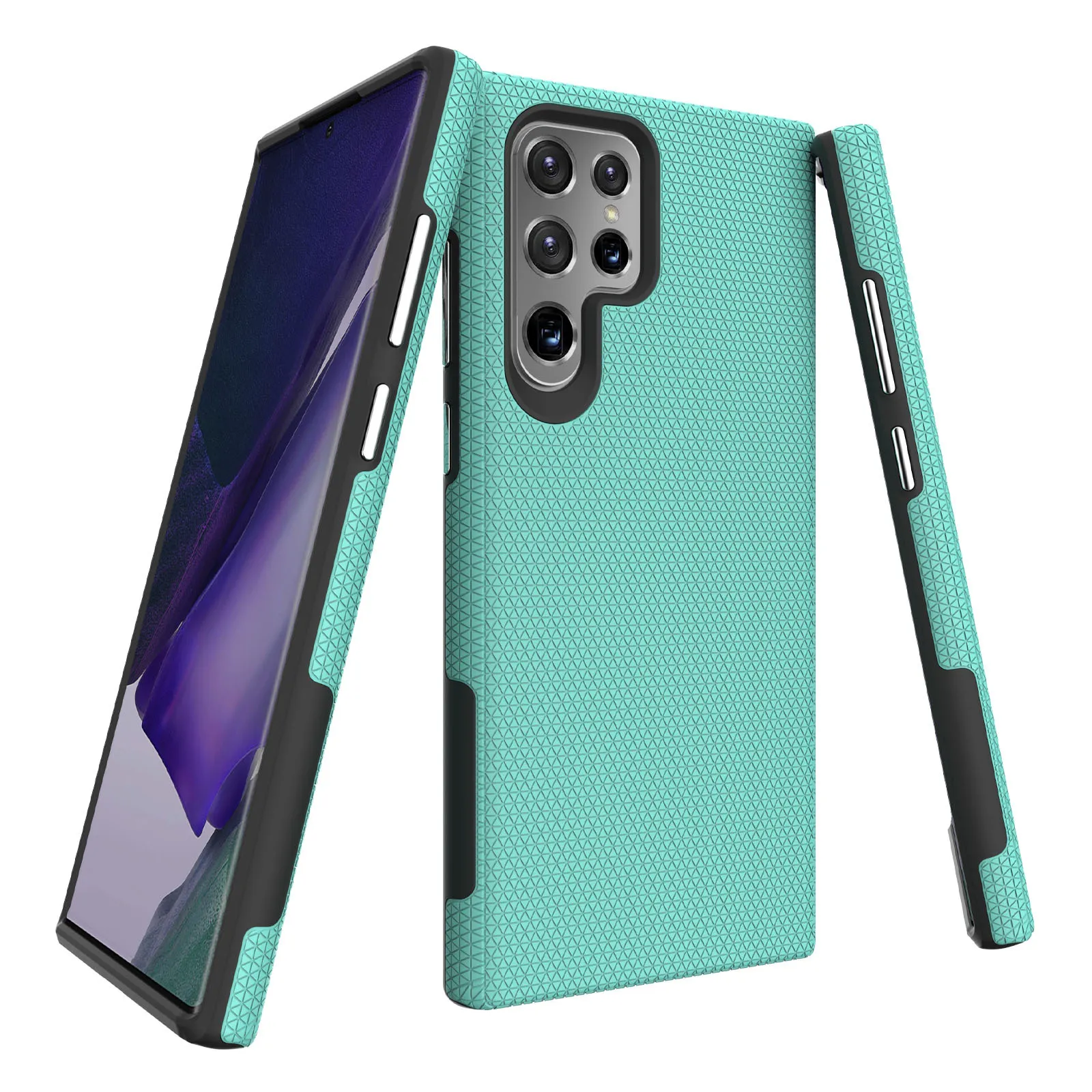Dual-Layer Hybrid Armor Case with Defender Rugged Protection for ...