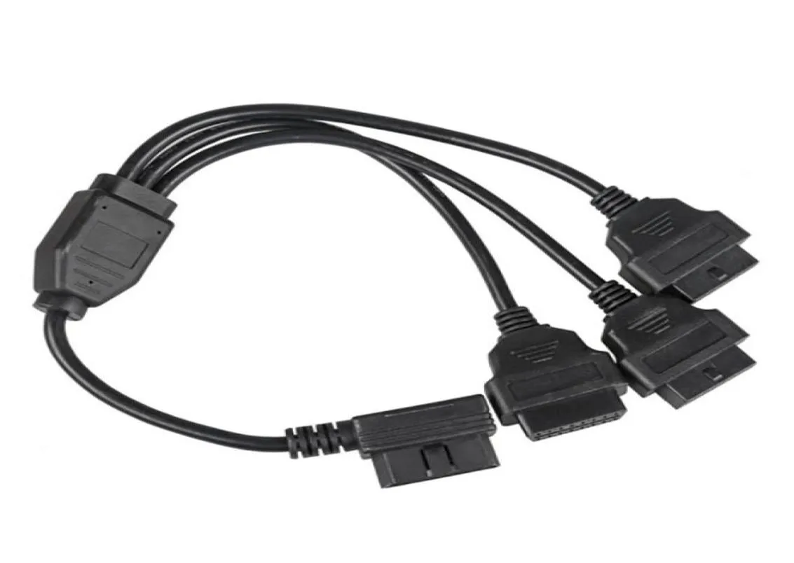 OBD2 Splitter Y Cable J1962M To 3J1962F Splitter OBD2 Connector 1 To 3 ...