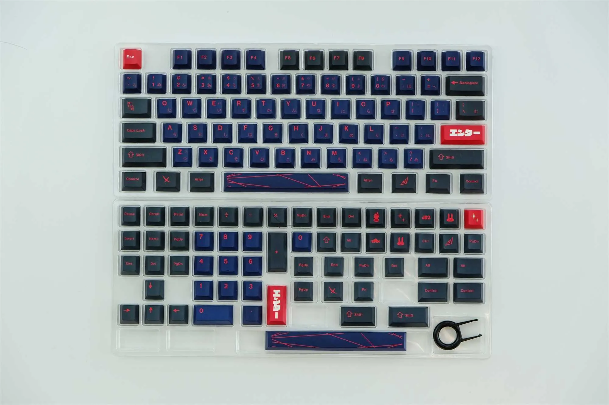 GMK Alter Rainbow EVA NO.1 Bear Gura 129-Key PBT Cherry Profile Keycaps ...