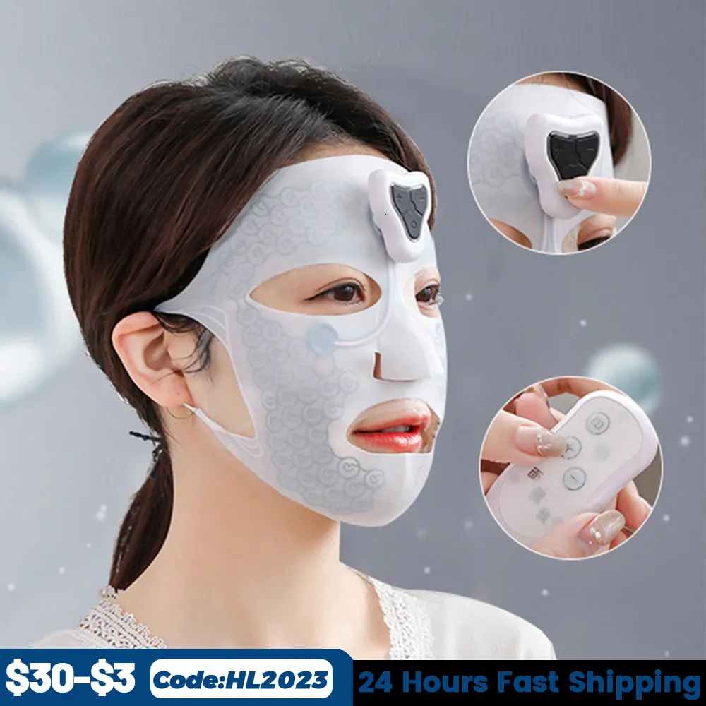 Anti Wrinkle Face Massager LED Light Therapy Mask For Skin Rejuvenation ...
