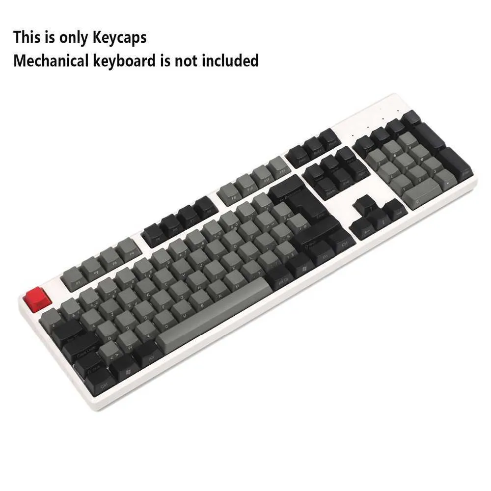YMDK Keycaps Thick PBT AZERTY French ISO Layout OEM Profile 105 Key ...