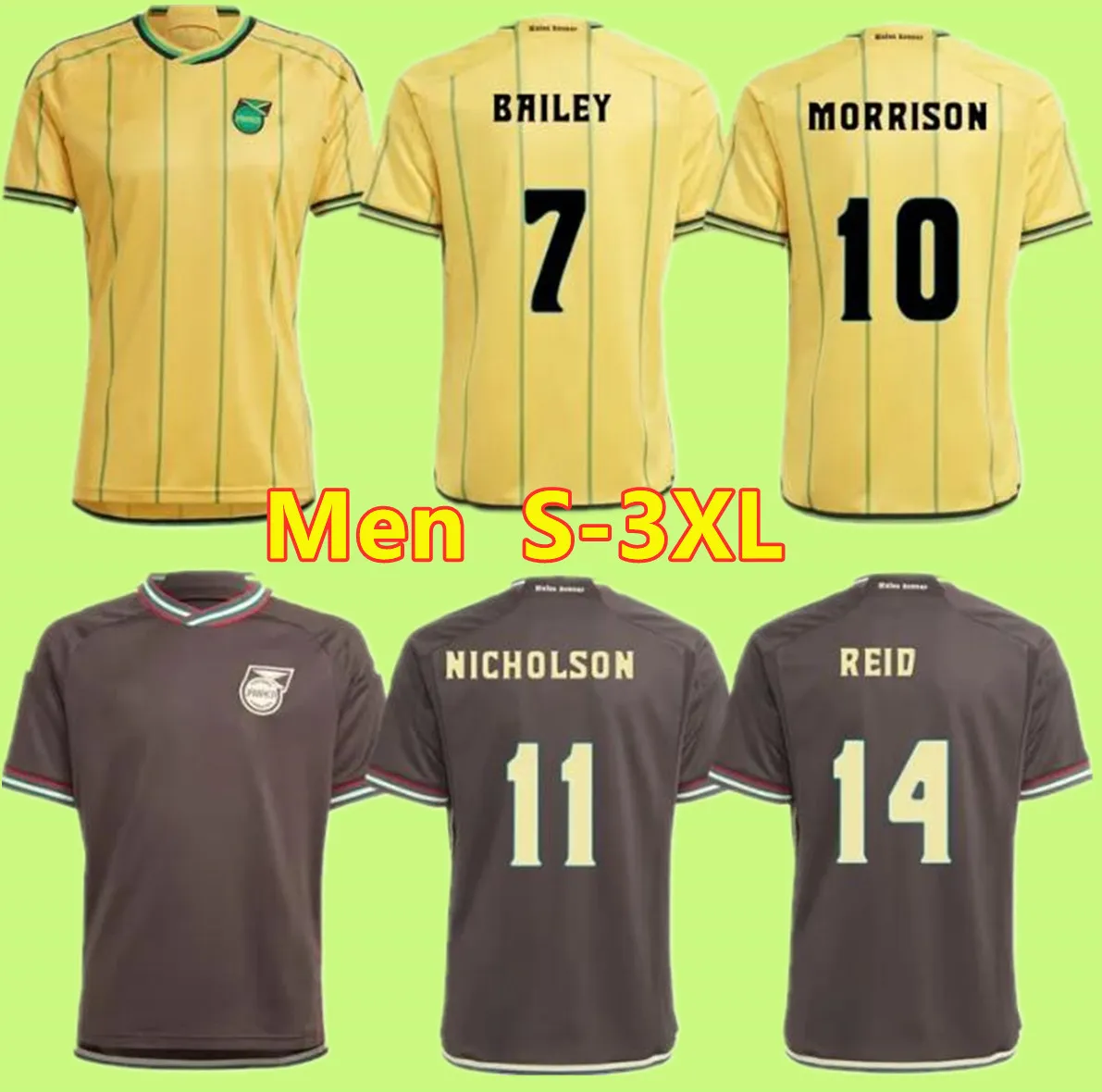 2023 Jamaica Soccer Jerseys 23 24 National Football Team Bailey ANTONIO ...