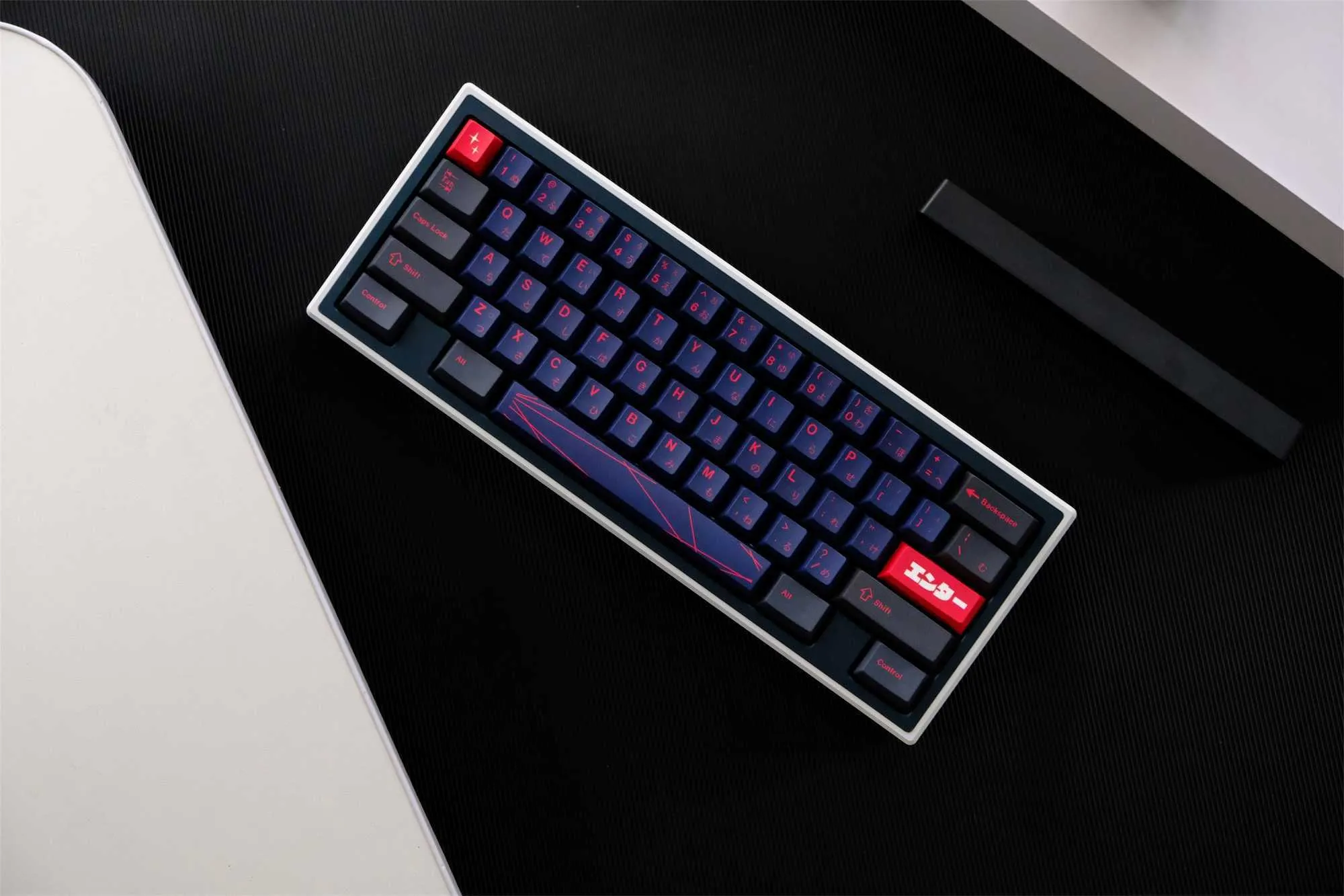 GMK Alter Rainbow EVA NO.1 Bear Gura 129-Key PBT Cherry Profile Keycaps ...