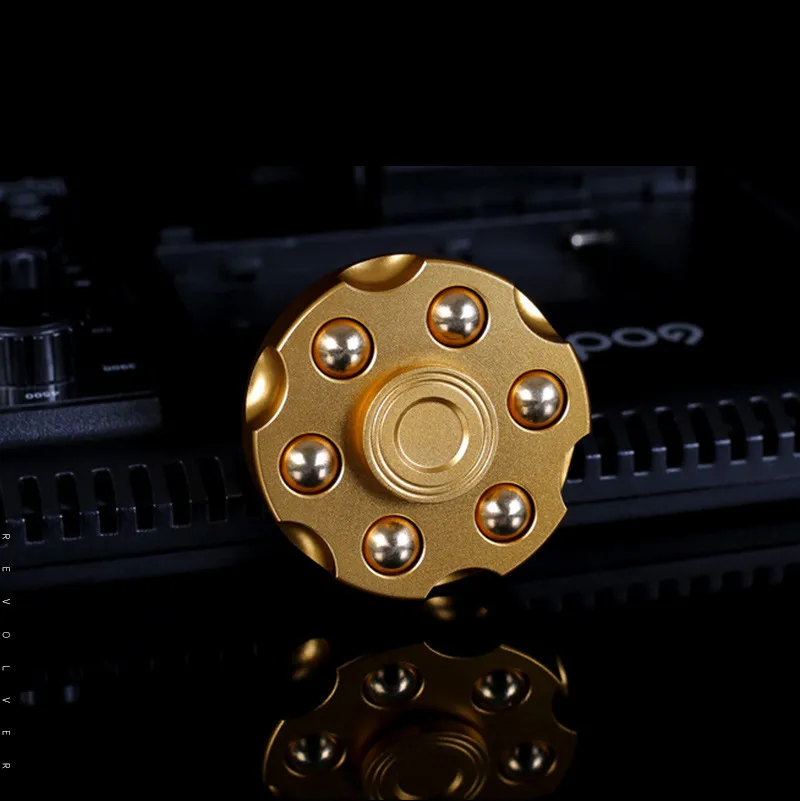 Fidget Metal Spinner Gyro Toys: Left Wheel Bullet Gun, Pure Brass ...