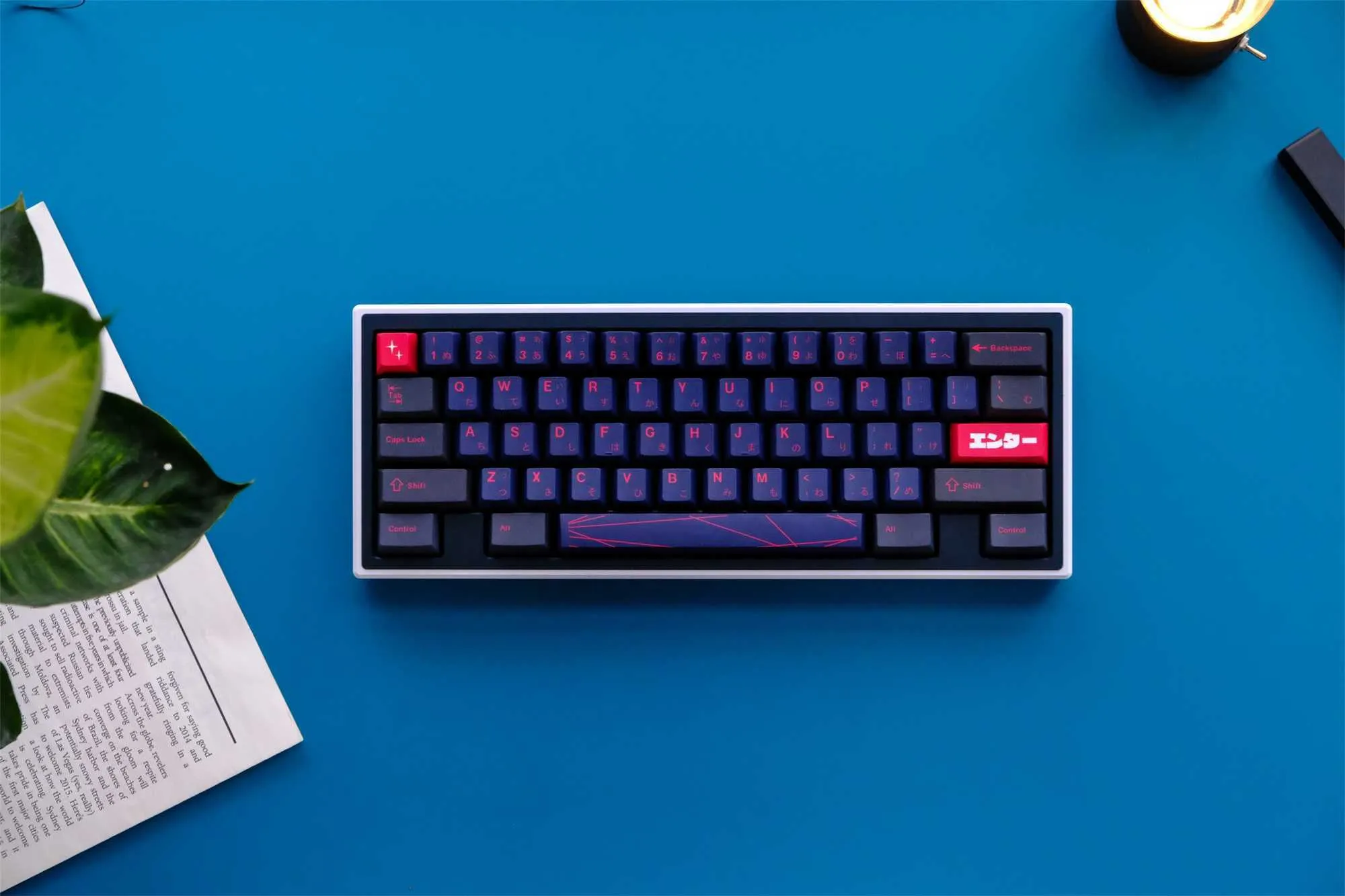 GMK Alter Rainbow EVA NO.1 Bear Gura 129-Key PBT Cherry Profile Keycaps ...
