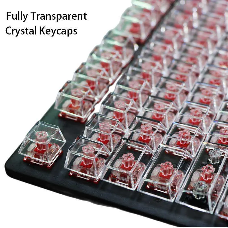 Crystal Clear Transparent Keycaps for Mechanical Keyboards, Cherry ...