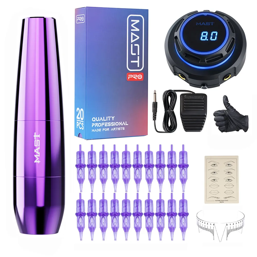 Dragonhawk Permanent Makeup Machine Kit Mast P15 Rotary Pen Machine ...