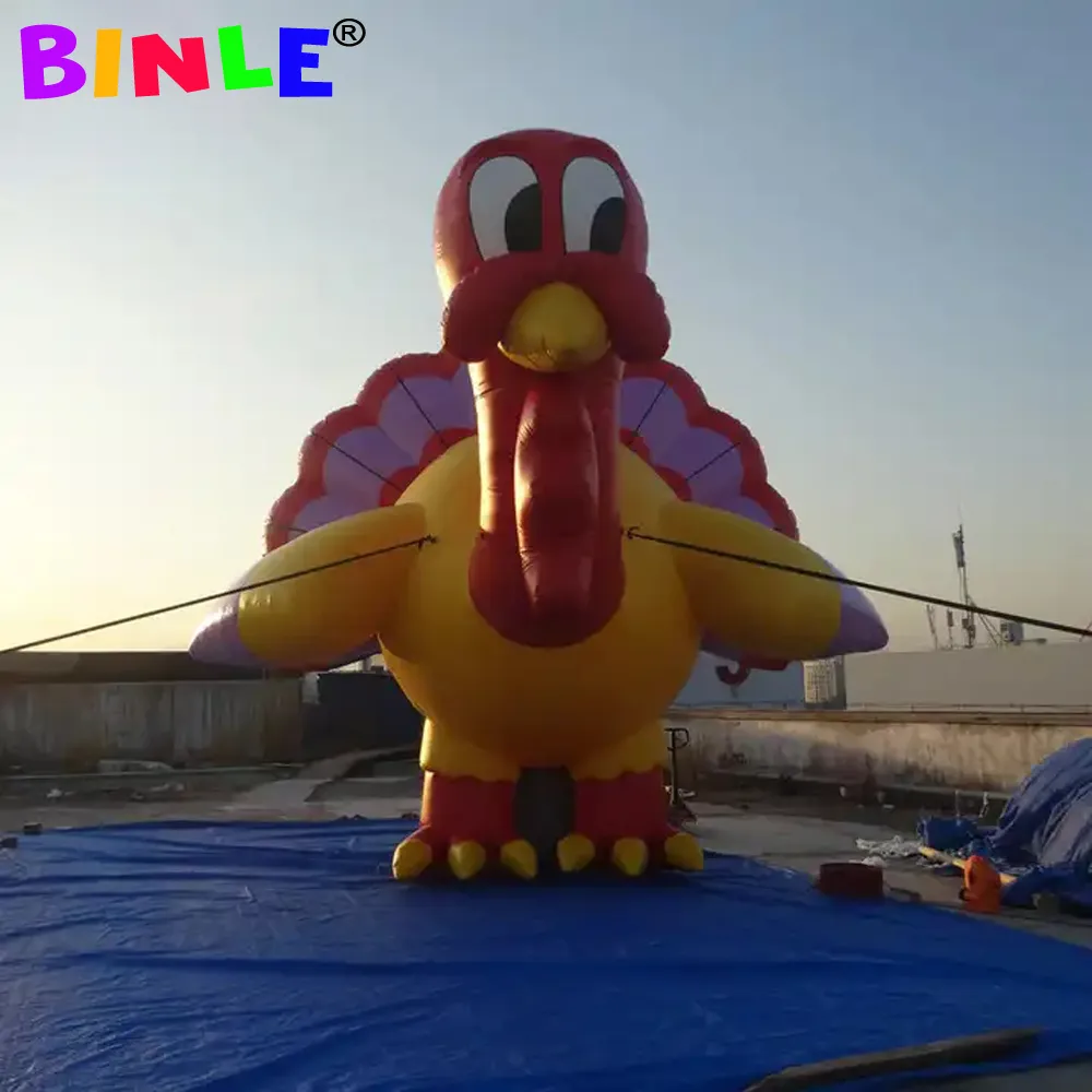 Giant Inflatable Turkey & Ostrich Mascot - 16ft Thanksgiving Decoration ...