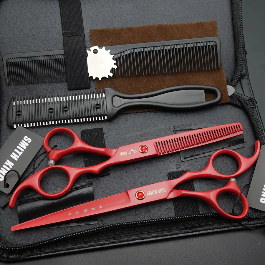 Barber Shears Scissors Professional Hair Cutting Set: 6&7 Inch Hair ...