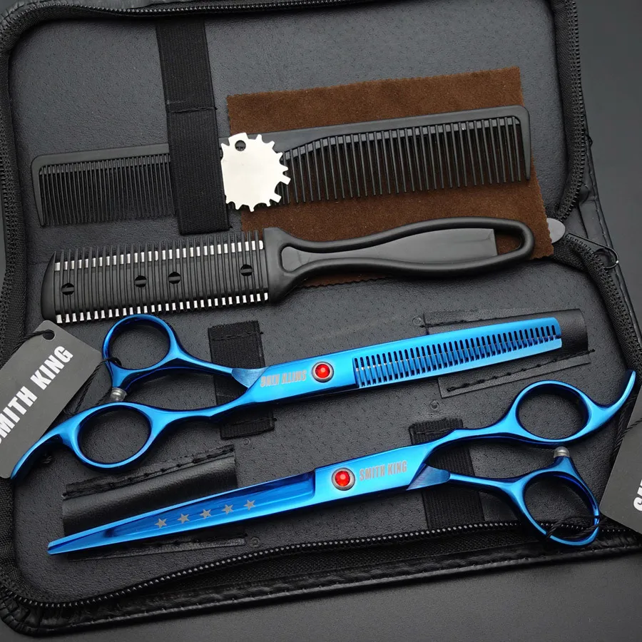 Barber Shears Scissors Professional Hair Cutting Set: 6&7 Inch Hair ...