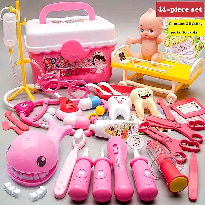Other Toys Doctor Set For Kids Pretend Play Medical Kit With Nurse ...