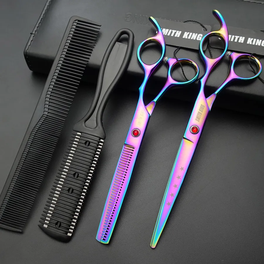 Barber Shears Scissors Professional Hair Cutting Set: 6&7 Inch Hair ...