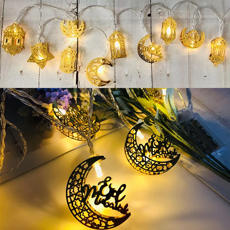 DHgate.com:Ramadan Decoration Moon Star Led String Lights Muslim Event ...