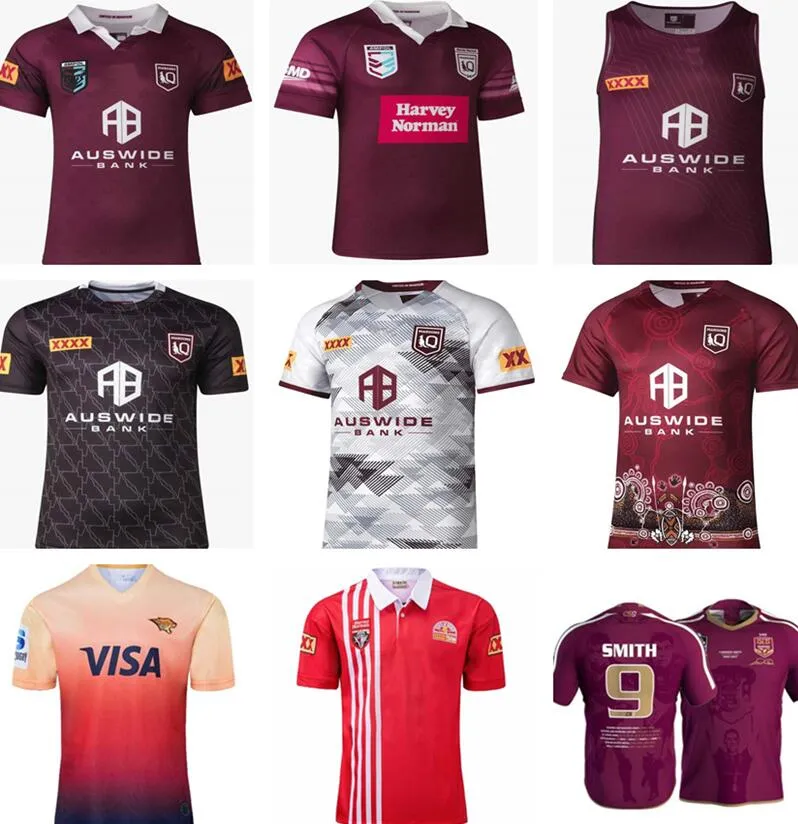 22 23 Queensland Maroons RUGBY JERSEY 2022 2023 Malou Camiseta JAGUAR ...