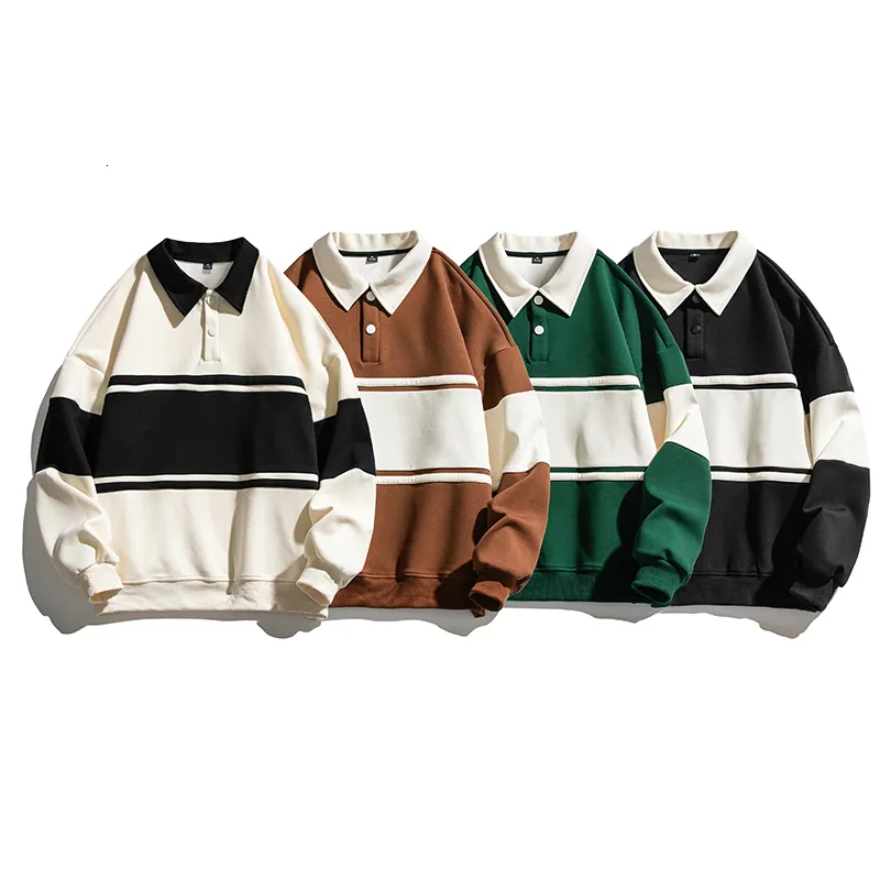 Men's Oversized Patchwork Sweat Hoodie: Winter Korean Fashion Fleece ...