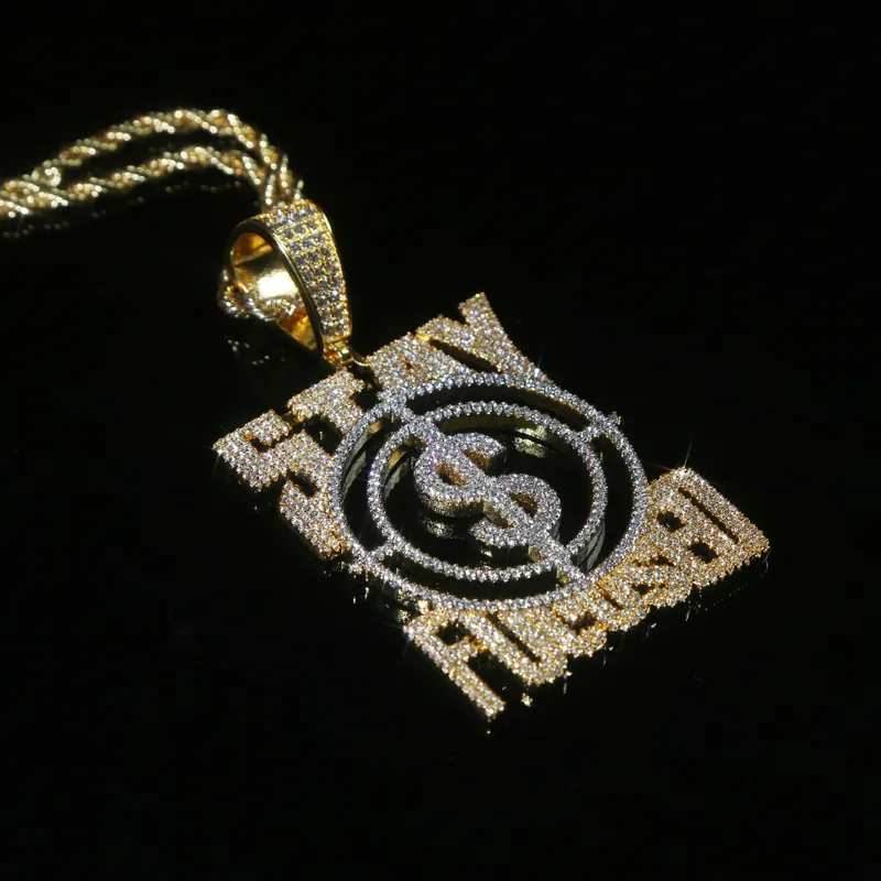New Big US Dollar Money Sign Pendant Necklace Men Rapper Hip Hop Punk ...