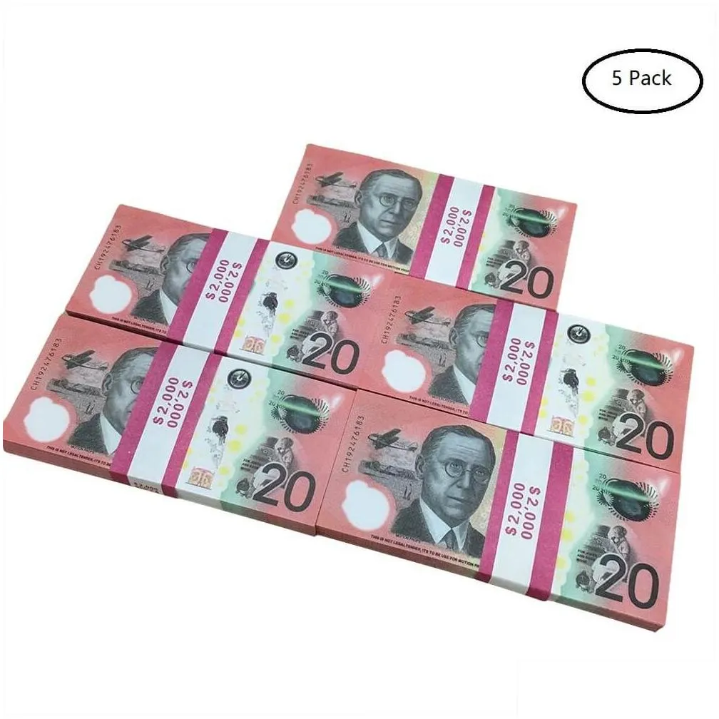 DHgate.com:Novelty Games 50 Size Prop Game Australian Dollar 5/10/20/50 ...