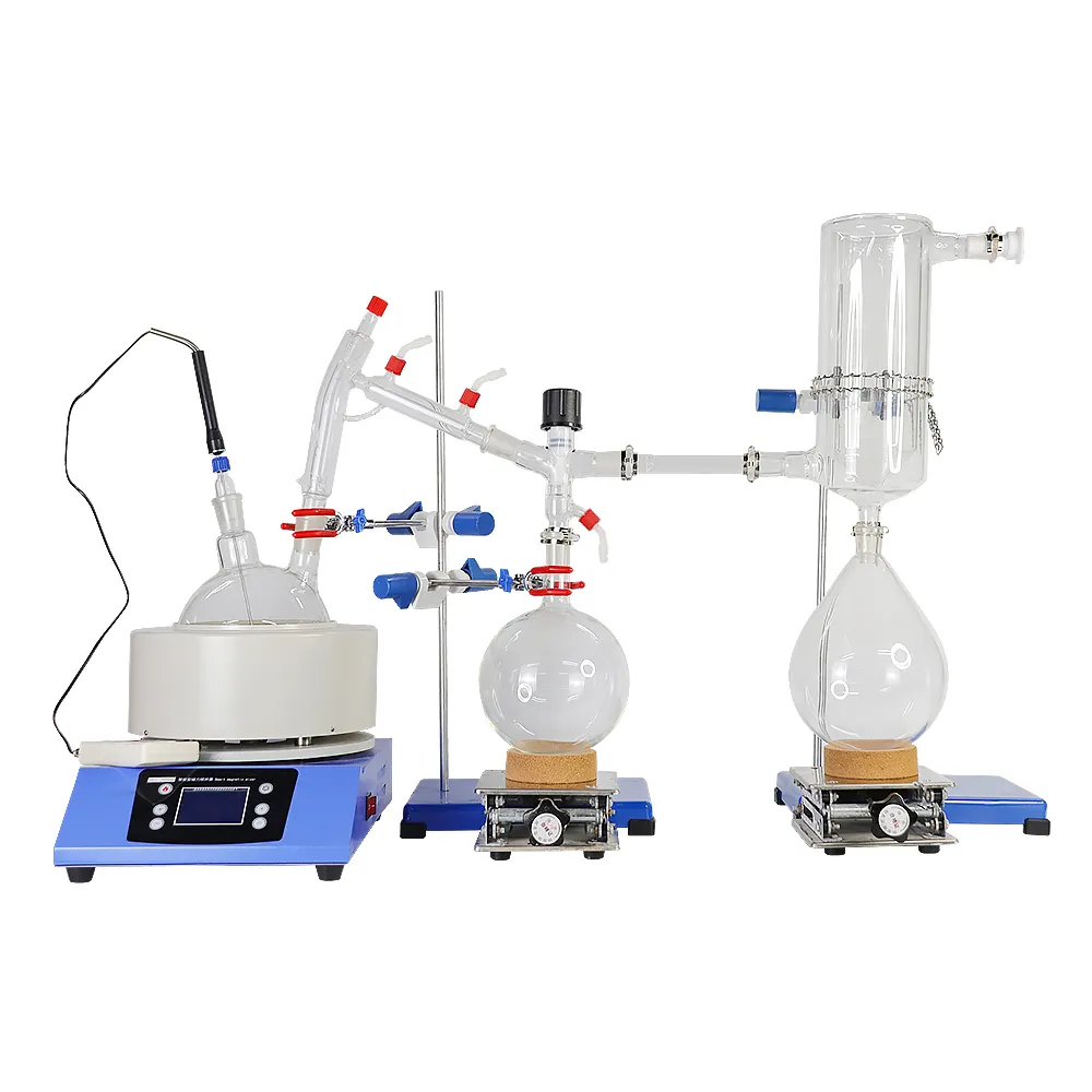 Laboratory Short Path Distillation Kit, 5L Capacity With Heating Mantle ...