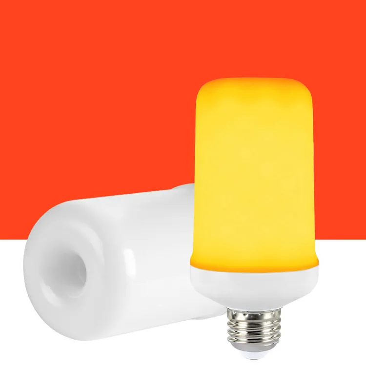LED Flame Effect Fire Light Bulb ترقية 3 أوضاع تضيم أضواء عيد الميلاد ...