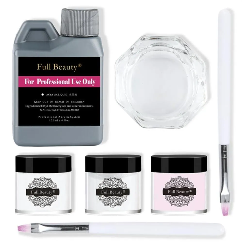 DHgate.com:Professional Acrylic Nail Kit: 7Pcs Builder Gel, Acrylic ...