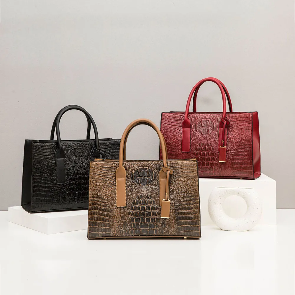 Croc Beach Bag Stylish Women's Hobo Bag With Croc Style Detail ...